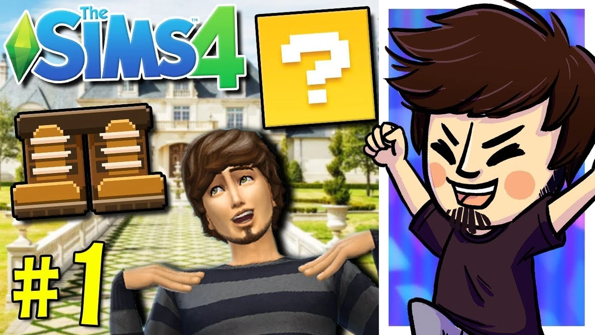 The Sims 4 MANSION! - NormalBoots & Hiddenblock (Part 1) | Peanut ...