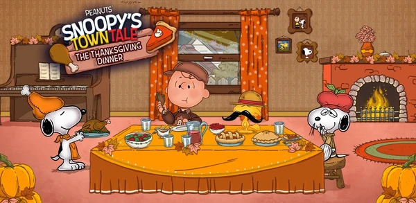 The Thanksgiving Dinner | Peanuts: Snoopy's Town Tale Wiki | Fandom