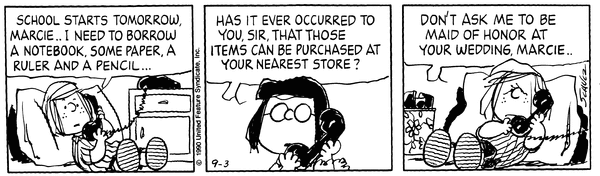 September 1990 comic strips | Peanuts Wiki | Fandom