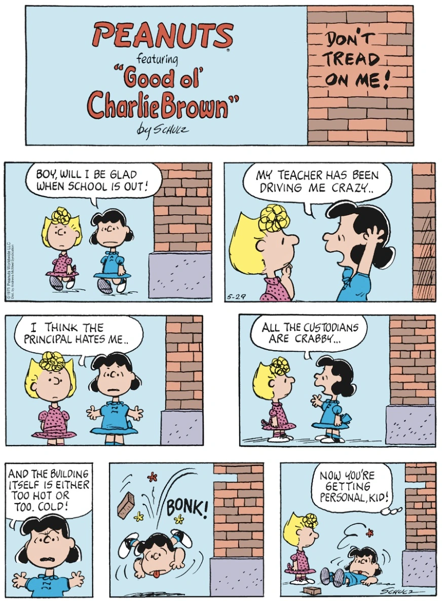 June 1975 comic strips | Peanuts Wiki | Fandom