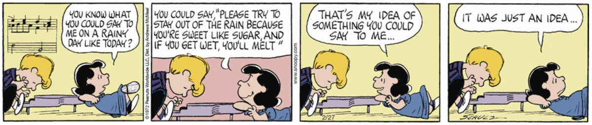 March 1972 Comic Strips Peanuts Wiki Fandom