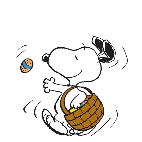 peanuts easter coloring pages