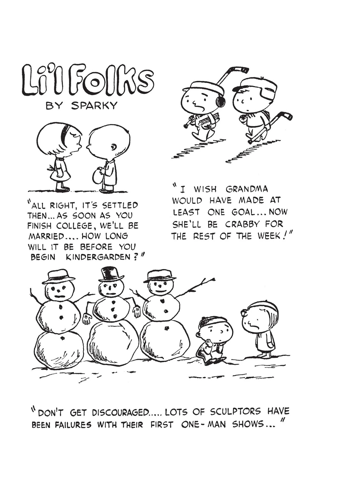 Li'l Folks, January 1950 comic strips | Peanuts Wiki | Fandom