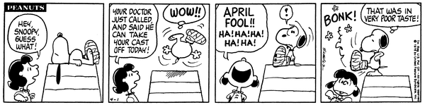 April 1976 comic strips | Peanuts Wiki | Fandom