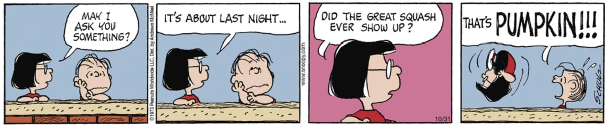 November 1973 comic strips | Peanuts Wiki | Fandom