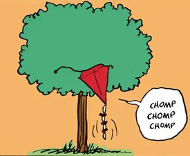 Kite-Eating Tree | Peanuts Wiki | Fandom