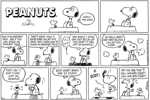 August 1987 comic strips | Peanuts Wiki | Fandom