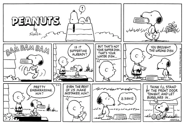 July 1995 comic strips | Peanuts Wiki | Fandom