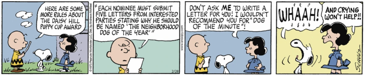 March 1973 comic strips | Peanuts Wiki | Fandom