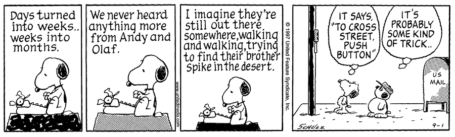 September 1997 comic strips | Peanuts Wiki | Fandom