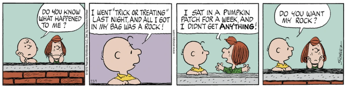 November 1975 comic strips | Peanuts Wiki | Fandom