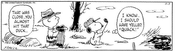 November 1992 comic strips | Peanuts Wiki | Fandom