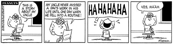 November 1976 comic strips | Peanuts Wiki | Fandom