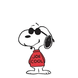 snoopy joe cool coloring page
