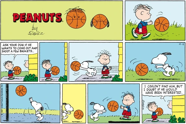 November 1997 comic strips | Peanuts Wiki | Fandom