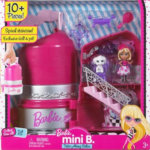 Barbie Mini B Take-Along Salon Playset | Peek-a-boo Petites Wiki | Fandom