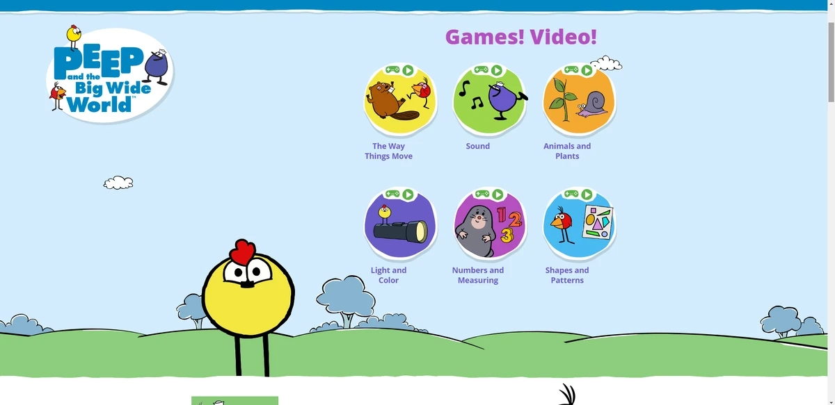 Official Website | Peep and the Big Wide World Wiki | Fandom