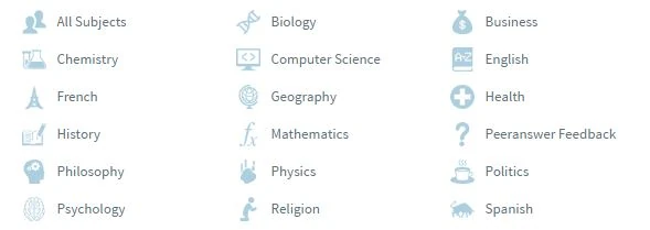 All Subjects | PeerAnswer Wiki | Fandom