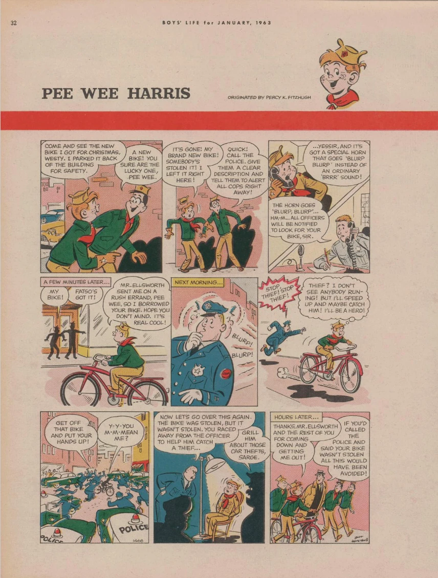 1963 Pee Wee Harris strips | Pee-Wee Harris Wikia | Fandom
