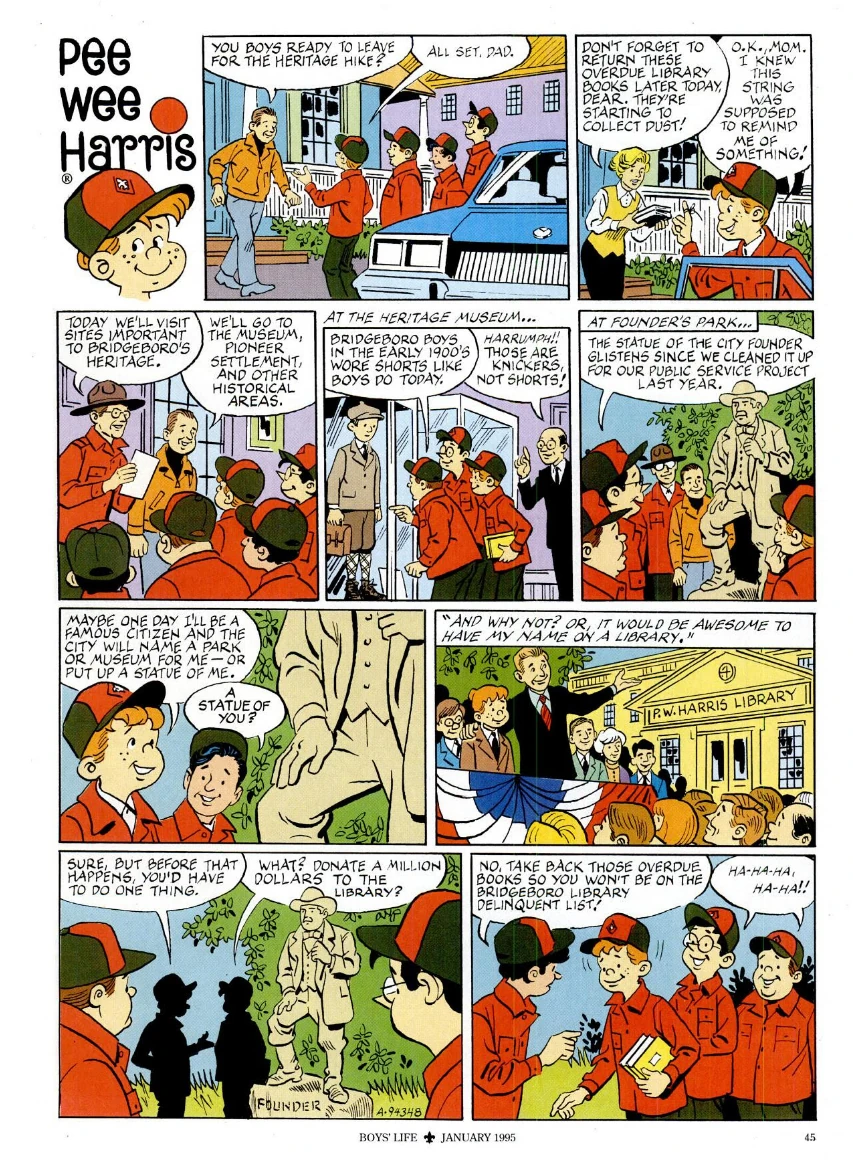 1995 Pee Wee Harris strips | Pee-Wee Harris Wikia | Fandom