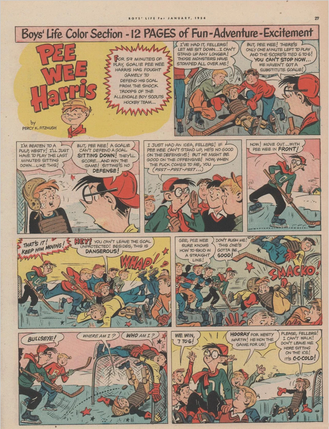 1954 Pee Wee Harris strips | Pee-Wee Harris Wikia | Fandom