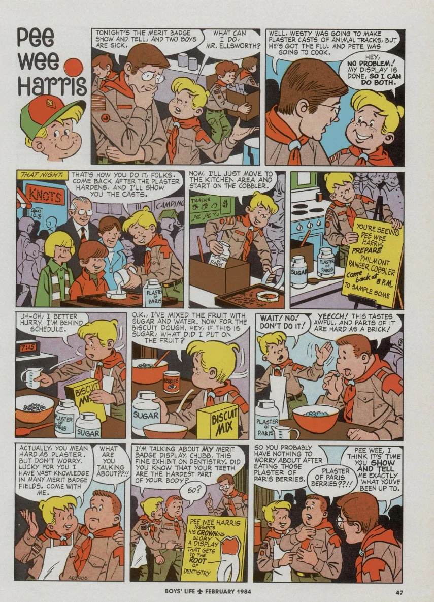 1984 Pee Wee Harris strips | Pee-Wee Harris Wikia | Fandom