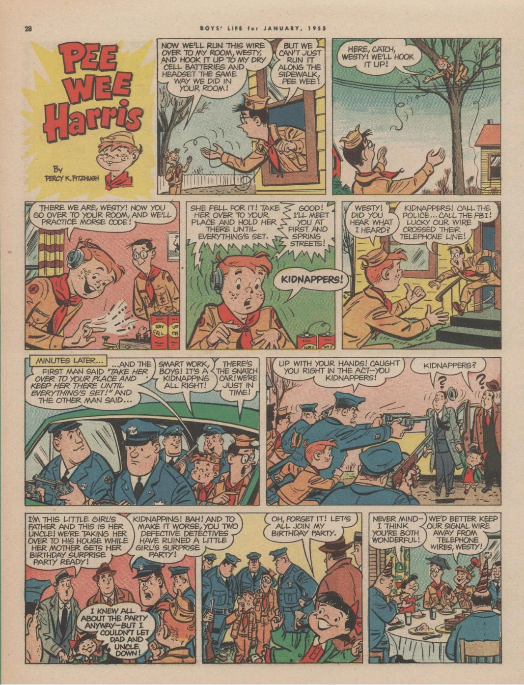1955 Pee Wee Harris strips | Pee-Wee Harris Wikia | Fandom