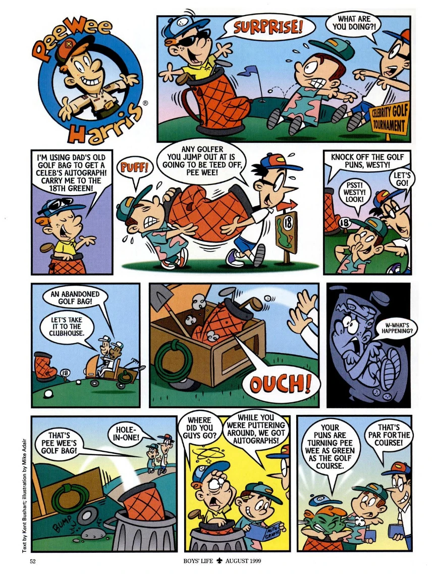 1999 Pee Wee Harris strips | Pee-Wee Harris Wikia | Fandom