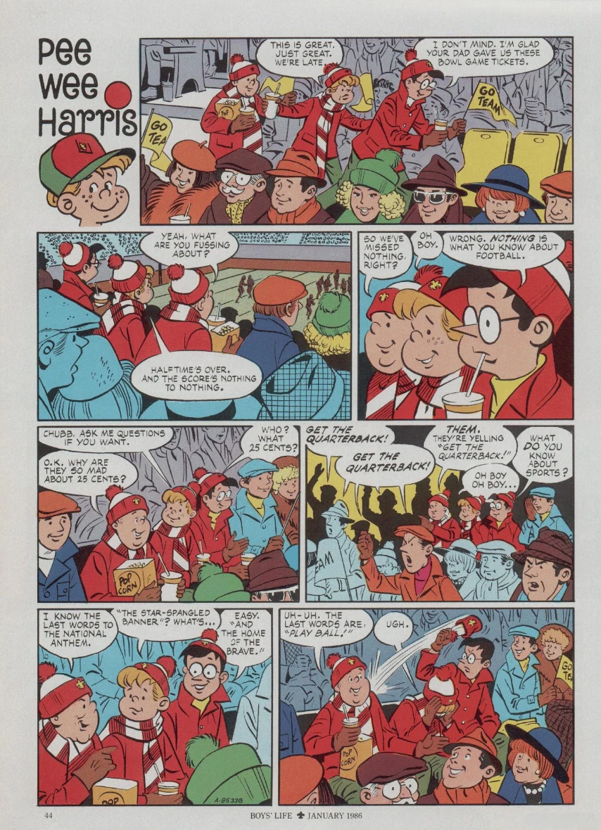 1986 Pee Wee Harris strips | Pee-Wee Harris Wikia | Fandom