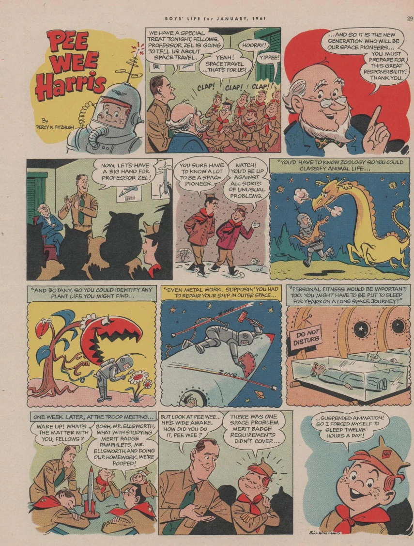 1961 Pee Wee Harris strips | Pee-Wee Harris Wikia | Fandom