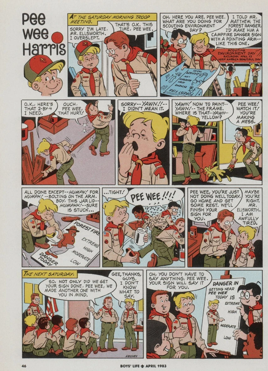 1983 Pee Wee Harris strips | Pee-Wee Harris Wikia | Fandom