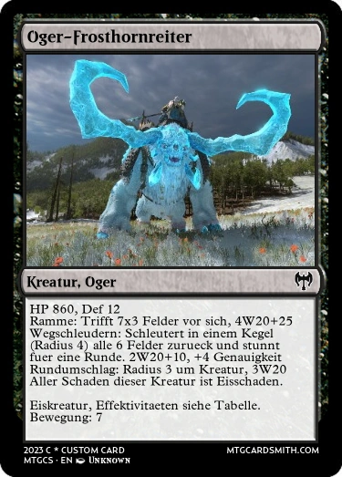 Oger-Frosthornreiter | Pen and Paper - Myrmidonen Wiki | Fandom