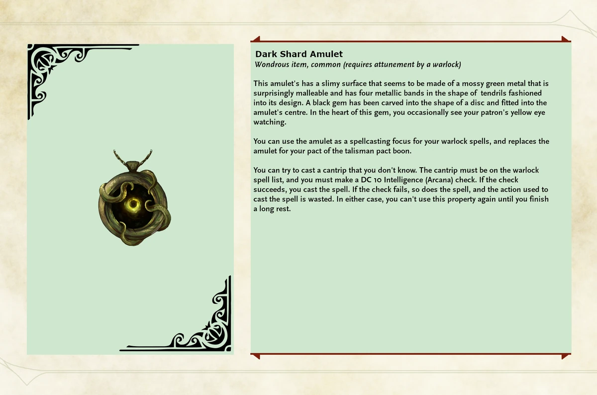 Dark Shard Amulet | Penastria Wiki | Fandom