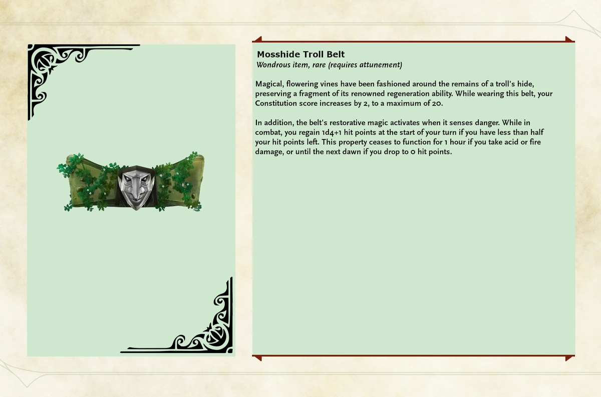 Mosshide Troll Belt | Penastria Wiki | Fandom
