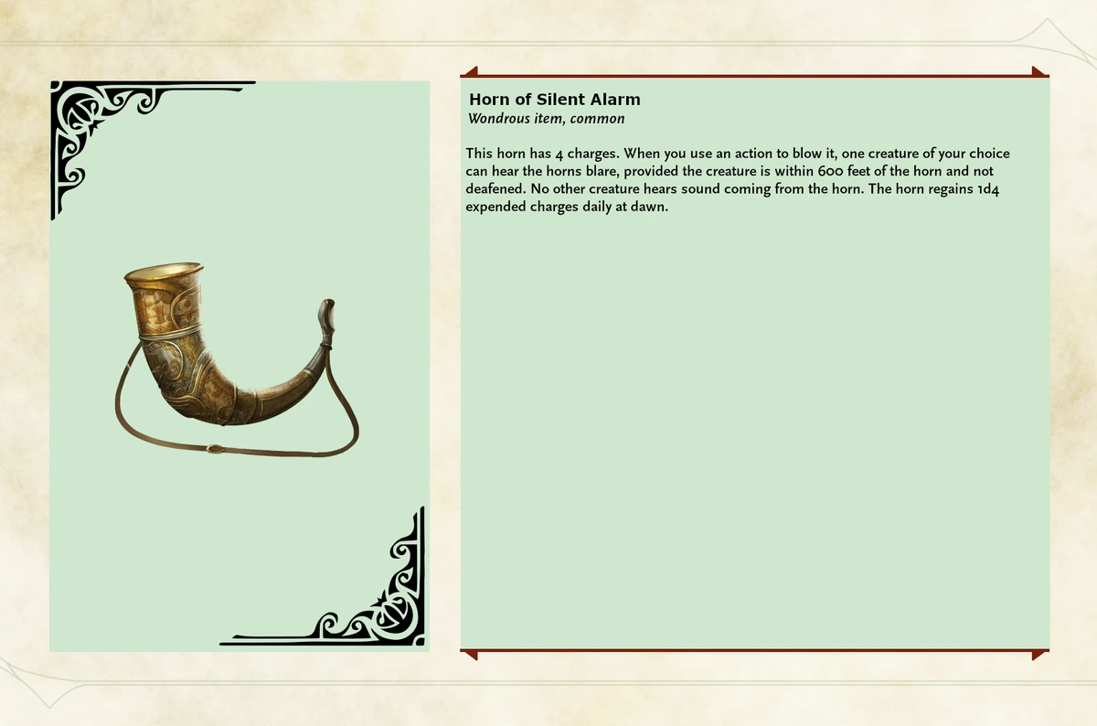 Horn of Silent Alarm | Penastria Wiki | Fandom