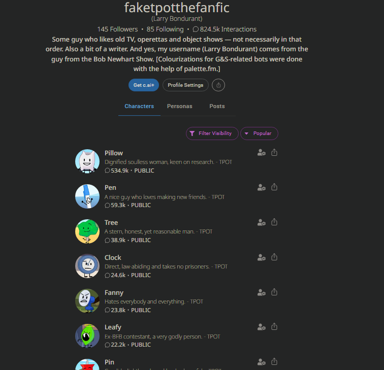 User blog:Yterbium/The state of BFDI c.ai bots | Pencil 2.O Wikia | Fandom