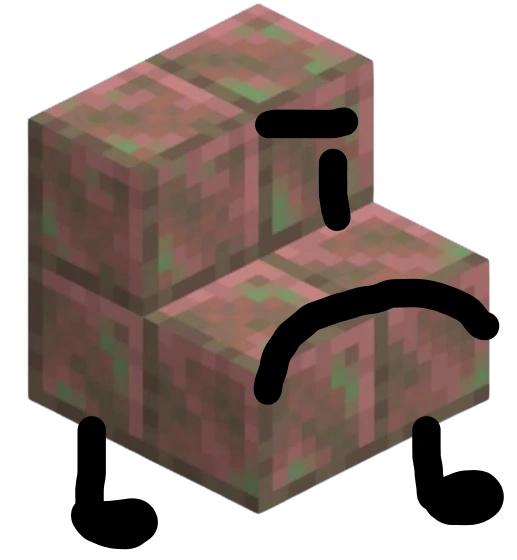 Waxed Lightly Weathered Cut Copper Stairs | PenGelatinandDonutFan17 ...