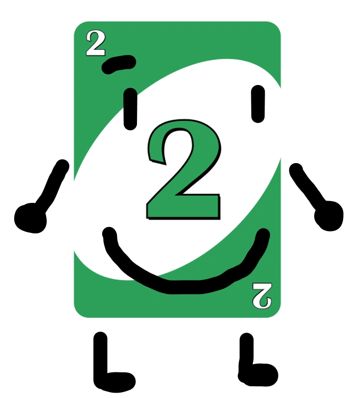 Green 2 UNO-Card | PenGelatinandDonutFan17 Wiki | Fandom