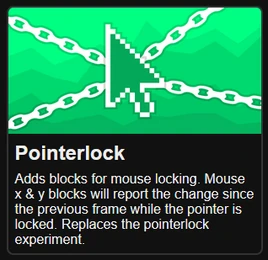 Pointer Lock | PenguinMod Wiki | Fandom