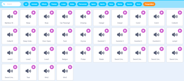 New Sounds | PenguinMod Wiki | Fandom