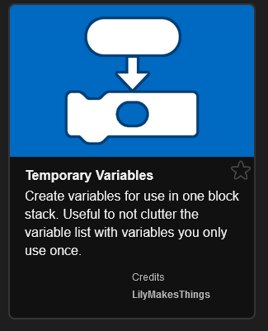 Temporary Variables | PenguinMod Wiki | Fandom