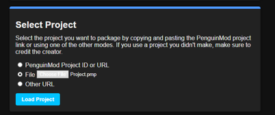 Guide:How to package a project | PenguinMod Wiki | Fandom
