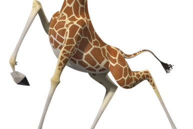 Personnages De Madagascar Melman Silhouette En Carton Du Roi Julien De