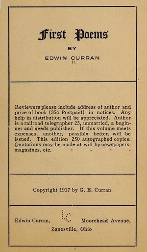 Edwin Curran | Penny's poetry pages Wiki | Fandom