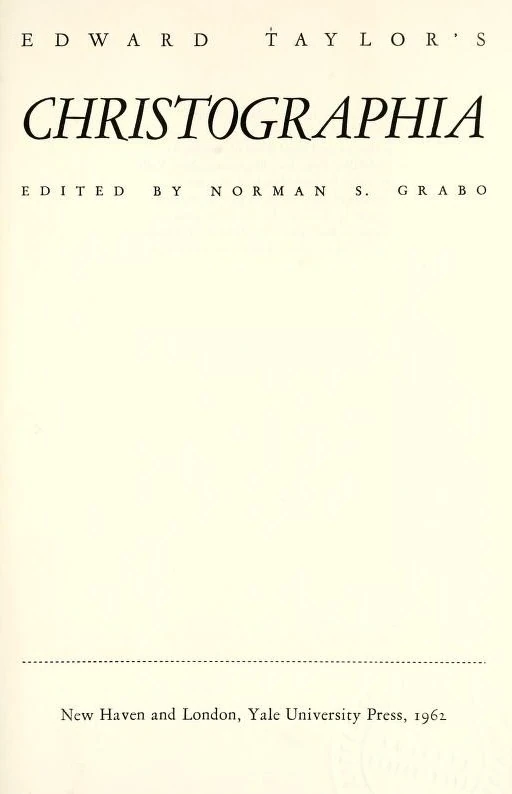 Edward Taylor | Penny's poetry pages Wiki | Fandom