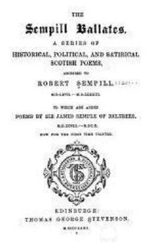 Robert Sempill (17th century) | Penny's poetry pages Wiki | Fandom