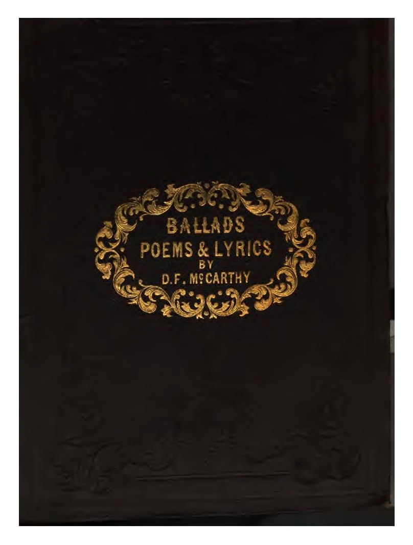 Denis Florence MacCarthy | Penny's poetry pages Wiki | Fandom