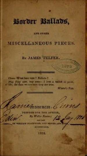 James Telfer | Penny's poetry pages Wiki | Fandom