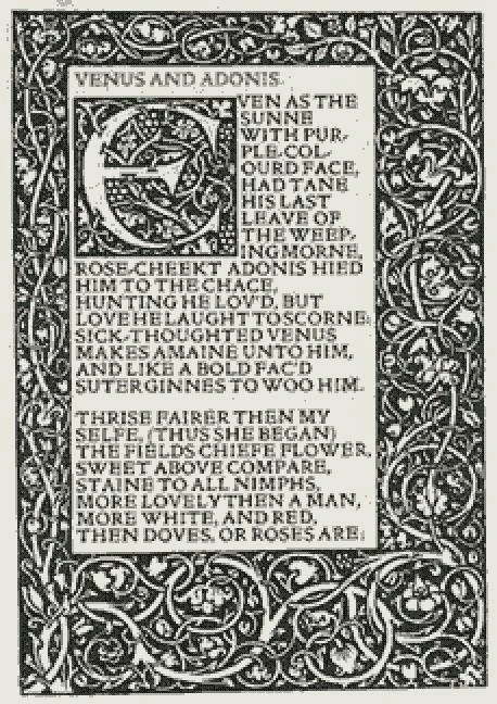 Venus and Adonis stanza | Penny's poetry pages Wiki | Fandom