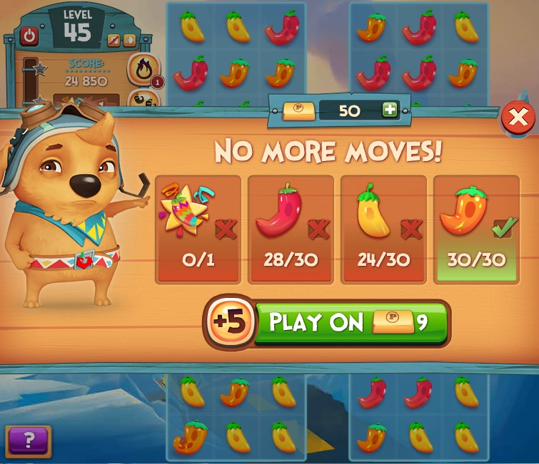 Level Failed | Pepper Panic Saga Wiki | Fandom